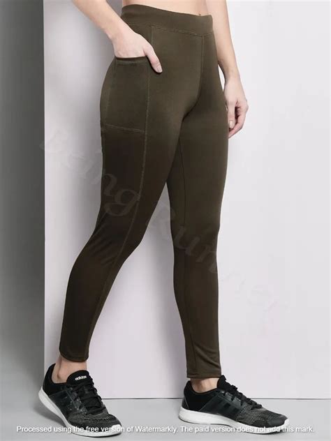 Brown Dry Fit Women Olive Gym Legging At ₹ 226piece In Cheema Id