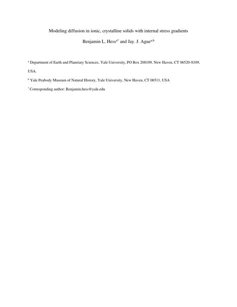 pdf modeling diffusion in ionic crystalline solids with internal