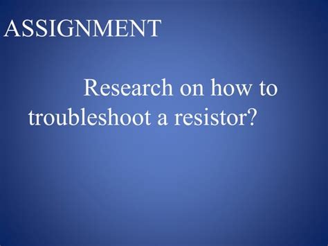 resistor color coding pptx physics science