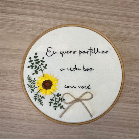 Porta Alianças em bastidor bordado Elo7 Produtos Especiais