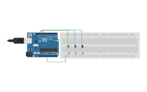 Circuit Design Serial Binary Tinkercad