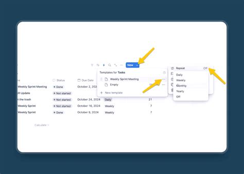 how to create recurring tasks in notion step by step tutorial