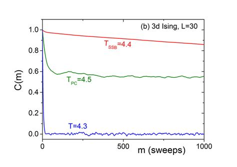 In A We Show The Autocorrelation Function Of The Magnetization