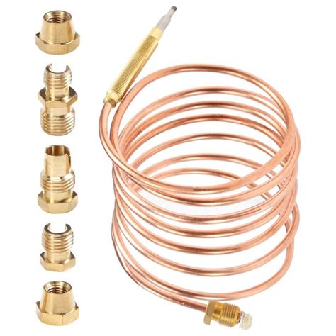 1500mm Gas Stove Universal Thermocouple Kit M6x0 75 With Overflow Nut