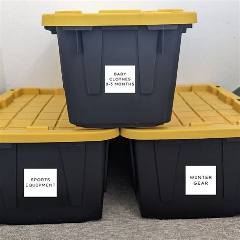 Home Storage Labels Storage Bin Labels Garage And Basement Labels