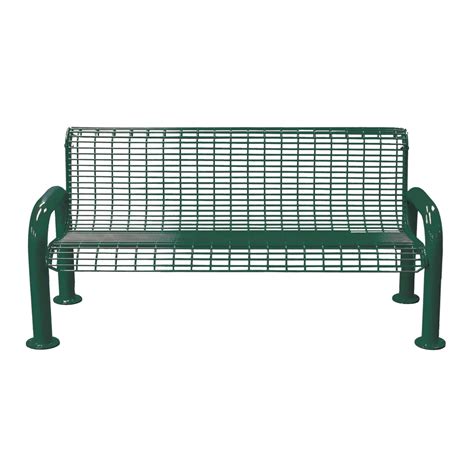 6 Ft Welded Wire Bench With Back Park Tables