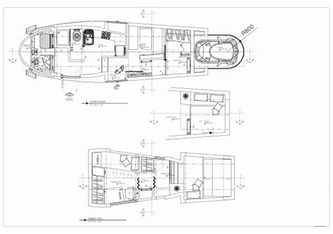 캠핑카 평면 입면 Cp X Pa002 Caravan Library Magnicad Cad Block Free