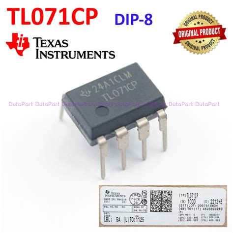 PCS TL TL CP ORIGINAL TEXAS INSTRUMENTS TL CP Op Amps JFET DIP Lazada Indonesia