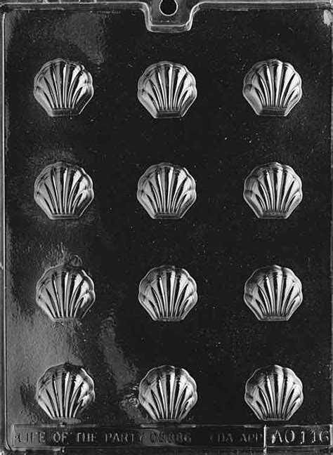 Bite Size Shell Chocolate Mold Frans Cake And Candy