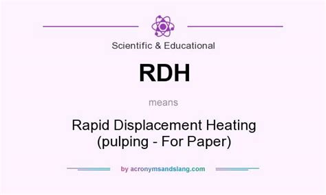 RDH Rapid Displacement Heating Pulping For Paper In Scientific