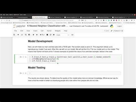 K Nearest Neighbor Classification With Python VIDEO Educational Research Techniques