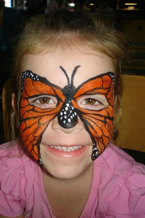 Monarch Butterfly Costume Face Monarch Butterfly Face Painting