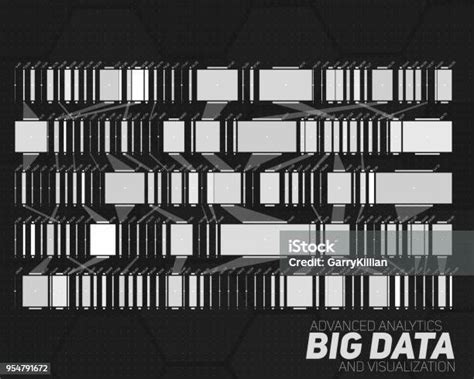 큰 데이터 회색조 시각화입니다 미래 Infographic입니다 정보 미적 디자인입니다 시각적 데이터 복잡성입니다 복잡 한 데이터