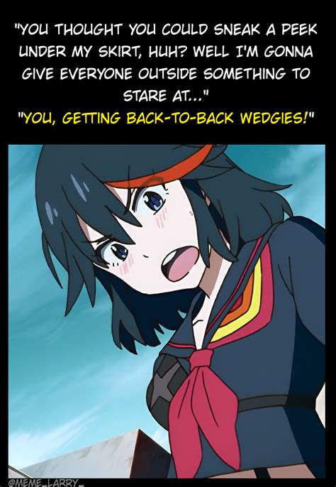 Ryuko Wedgie Caption By Dg Larry On Deviantart