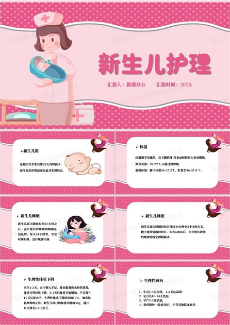 新生儿护理新生儿护理PPT模板下载 熊猫办公