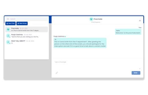 Features Chat Module Pracmate