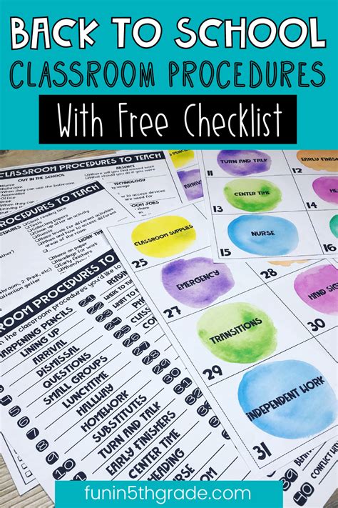 14 Classroom Procedure Categories To Focus On In Upper Elementary Artofit
