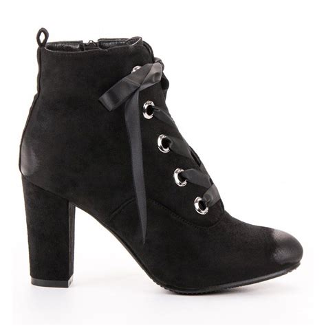 Vinceza Czarne Zamszowe Botki Womens Suede Boots Black Suede Boots Feminine Boots