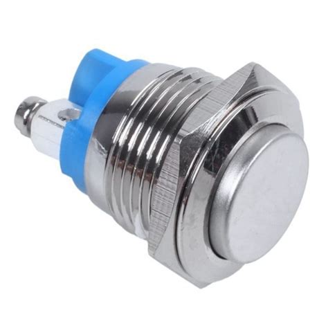 1pc Mini Driving Passing Light Switch 16mm Momentary Push Button Switch