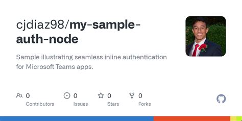 GitHub Cjdiaz My Sample Auth Node Sample Illustrating Seamless Inline Authentication For
