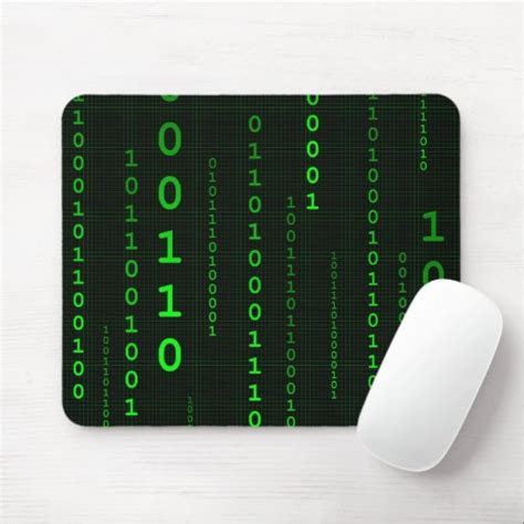 Binary Code Square Mousepad Zazzle