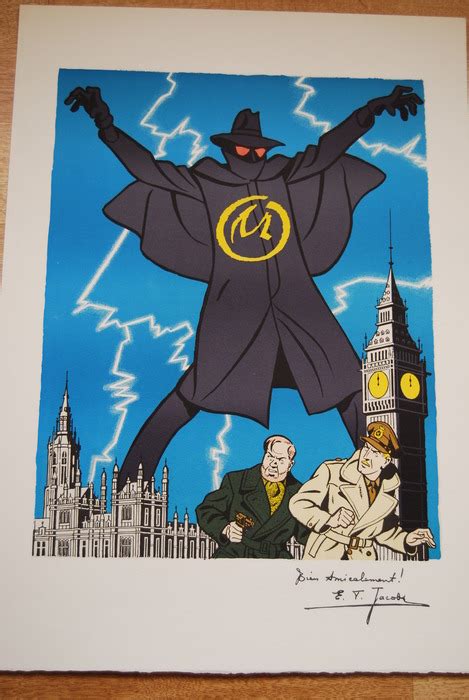 E P Jacobs Zeefdruk Blake En Mortimer Het Gele Teken Catawiki