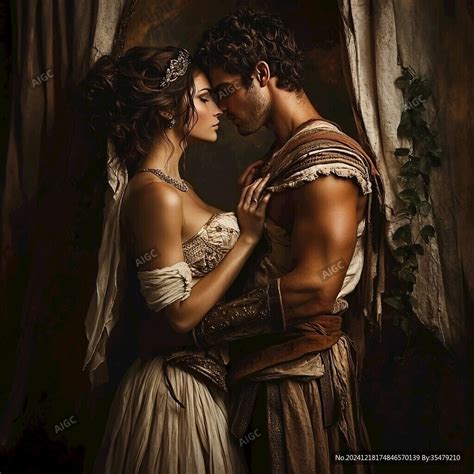 Ai创作图古典欧洲男孩女孩 东方罗密欧与朱丽叶 欧式男女 唯美人物油画 唯美宫廷人物油画 欧式人物油画 罗马风情画 古典写实油画 古典爱情故事