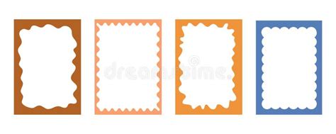 Groovy Frame Jagged Scallop Edge Frame Text Box Or Border Curve Funky