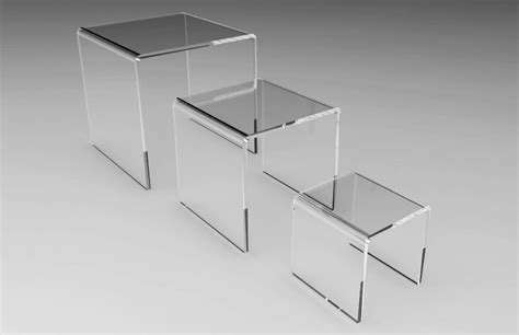 Clearblack Riser Plexiglass Riser Lucite Acrylic Riser Display Risers
