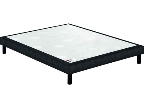 Sommier Epeda confort médium chiné gris 18 cm NATURE 2x100x200