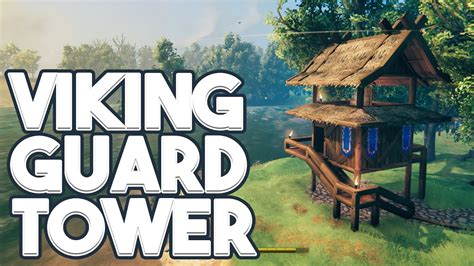 How To Build A Viking Guard Tower Watchtower Valheim YouTube