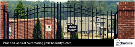 Pros And Cons Of Automating Your Security Gates Chainwire Fencing