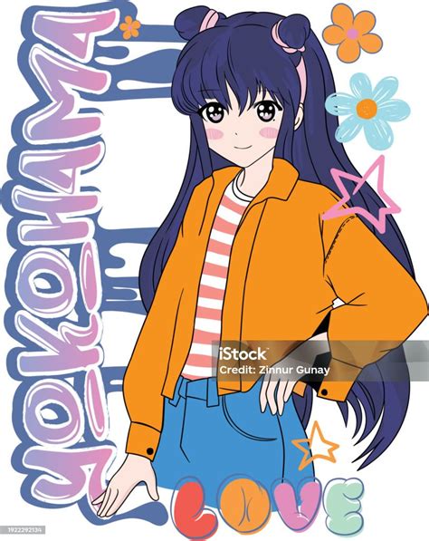 Vector Illustration Of Anime Character Stock Illustration Stock