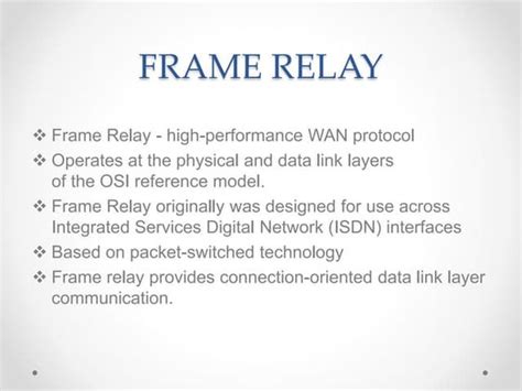 frame relay presentation on data communication ppt