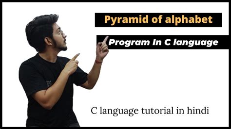 Alphabet Pattern Printing In C Hindi Program In C Half Pyramid