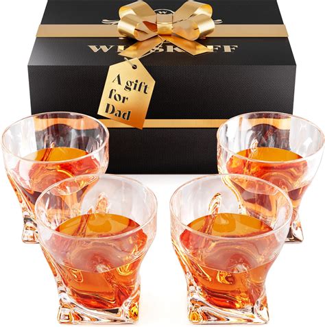Venero Crystal Whiskey Glasses T Set Of 4 Bourbon