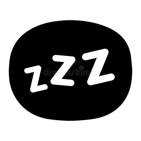 Ejemplo Cómico Del Vector Del Icono Del Zzz De La Burbuja Del Sueño