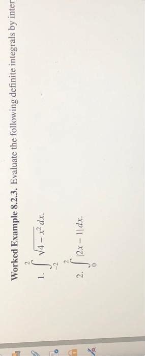 solved evaluate the following integrals by interpreting them