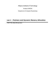 Lab1 -DataStructures.pdf - Mapúa Institute of Technology School of EECE Department of Computer ...