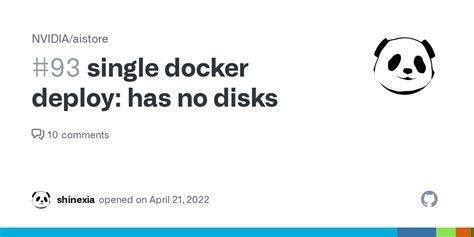 Single Docker Deploy Has No Disks · Issue 93 · Nvidiaaistore · Github