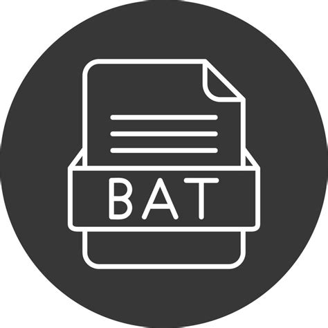 Bat File Format Vector Icon 30750730 Vector Art At Vecteezy