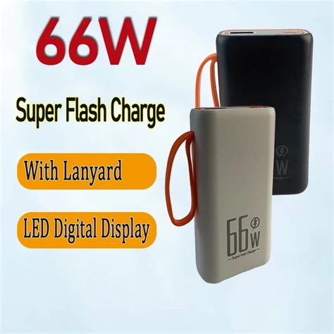 Banque D Alimentation Portable De Grande Capacit Pour IPhone Et Xiaomi
