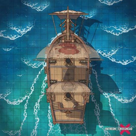 An Image Of A Ship In The Middle Of The Ocean With Clouds And Water