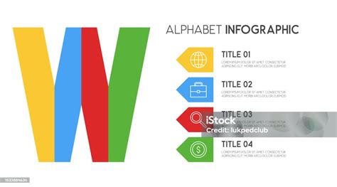 문자 W 벡터 알파벳 및 인포그래픽을 위한 기타 요소 개념에 대한 스톡 벡터 아트 및 기타 이미지 개념 계획 그래프 Istock