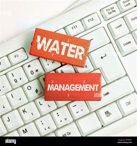 Writing Displaying Text Water Management Business Idea Optimum Use Of