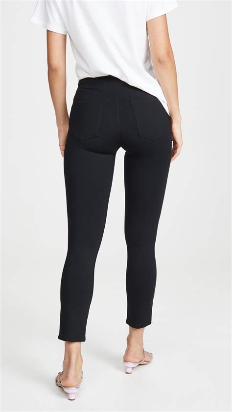 Spanx Synthetic Ponte Leggings In Black Lyst