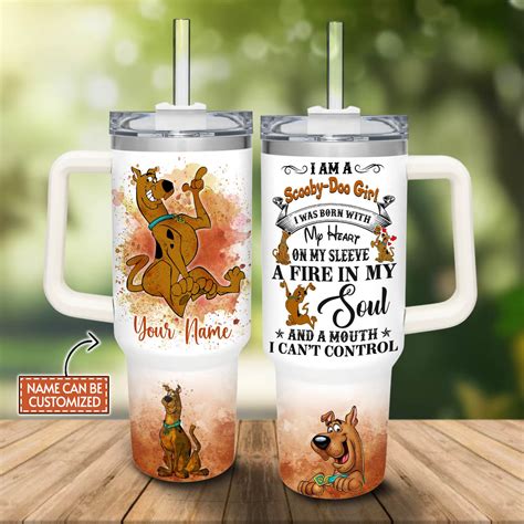 Scooby Doo Cartoon Custom Stanley Quencher 40oz Stainless Steel Tumbler