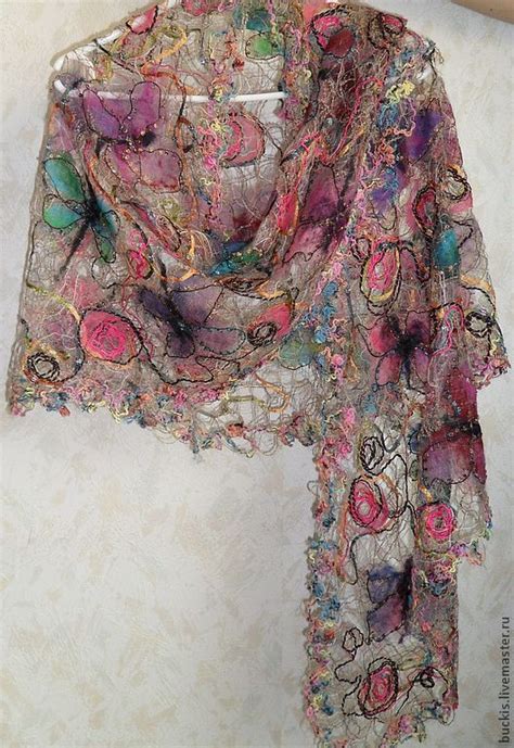 Полёт бабочек Ажурная шаль в интернет магазине на Ярмарке Мастеров Шали Вильнюс доставка