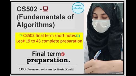 Cs502 Final Term Short Notes Lec 19 To 45 Complete Preparation Youtube