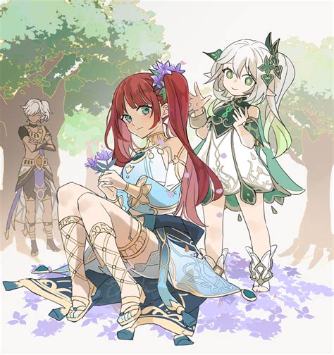 Nahida Nilou And Cyno Genshin Impact Drawn By Kk Kkgame Danbooru